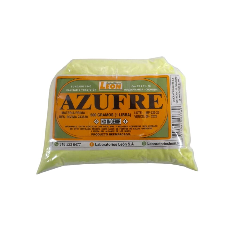Azufre Polvo M 100 - Laboratorios Léon S.A.